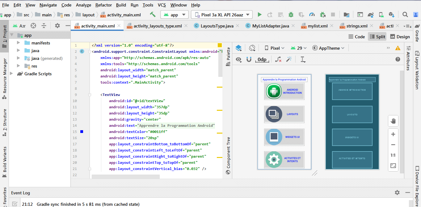 Programmation mobile – GeoSSC